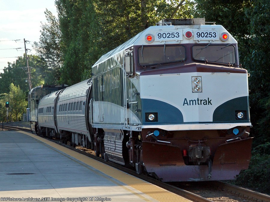 AMTK 90253 on replacement train.